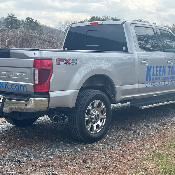 Custom Trailer Signs - Sides & Back Signs / Lettering in 1 Color of ...