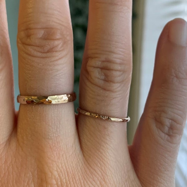 Super Thick Stackable 14k Gold Filled Ring, Gold Ring, Stackable Ring ...