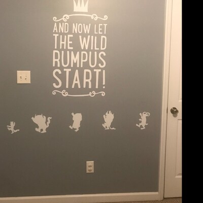 Let the Wild Rumpus Start Wall Decal Vinyl Sticker Where the - Etsy
