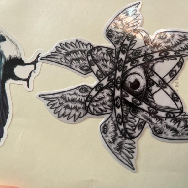 Biblically Accurate Angel Paper Sticker | Ophanim | 100% Handmade! - Etsy