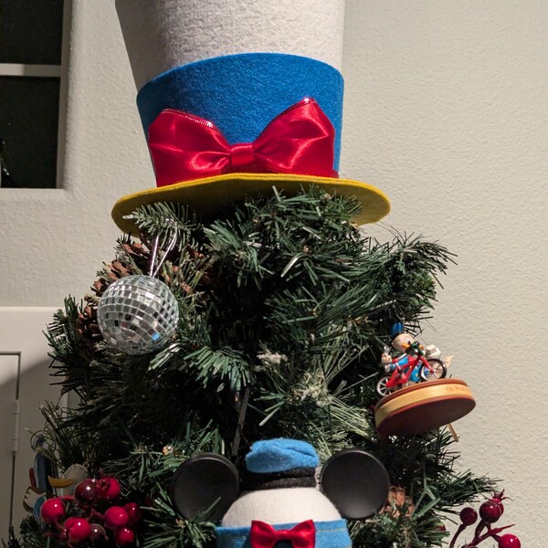 Mint Green and Red Christmas Tree Topper Whimsical Tree Topper ...