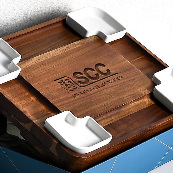 Employee Recognition Office Award Engraved Wood Stand Trophy for Staff ...