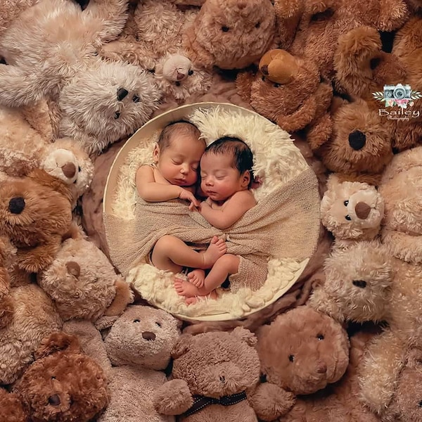 Teddy Bear Newborn Prop, Teddy Bear Newborn Digital Backdrop, Newborn ...