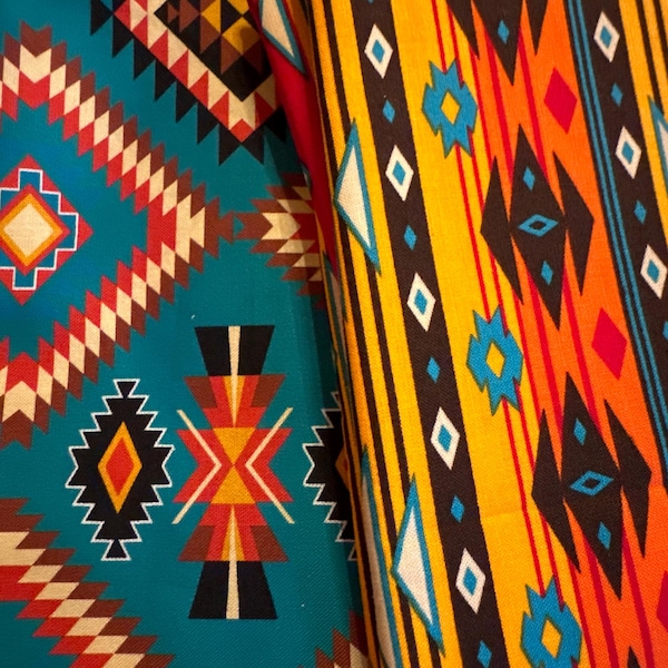 Native Inspired Fabric - Native American Style Fabric - Tribal Style ...