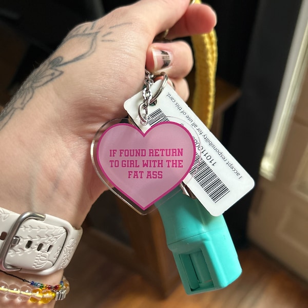 Return to Fat Ass Keychain, Acrylic Keychain, Baddie Keychain, Car ...