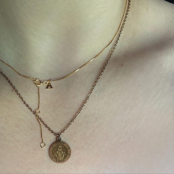 Gold Necklace, Solid Gold Chain, Tiny Gold Chain, Dainty Gold Chain ...
