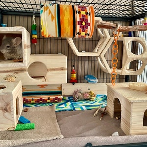 Chinchilla Step Tunnel Ledge Hide Kiln Dried Pine - Etsy