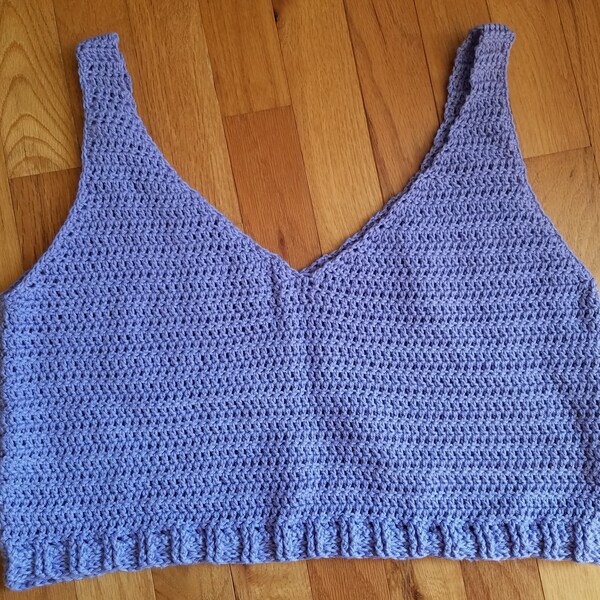 Crochet Tank Top Pattern Modern V-neck Tank Top Easy Summer Top DIY ...