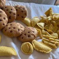 Felt Food Pasta Set Pretend Play Plush Toy Kids Play Kitchen Food ...