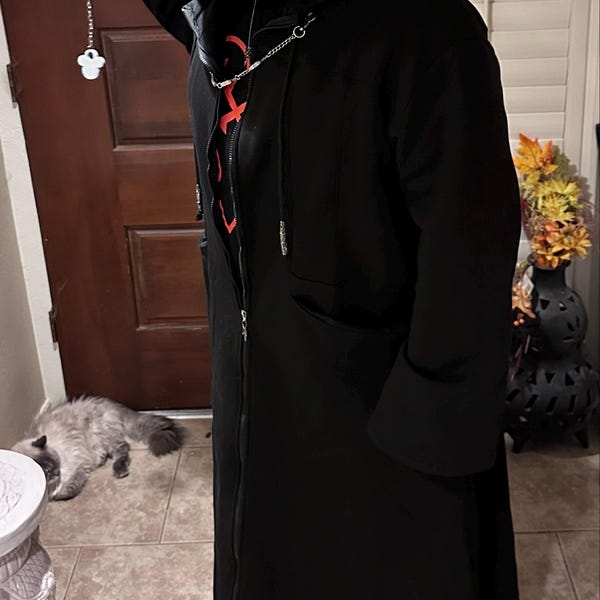 Long Trench Coat Kingdom Hearts Organization XIII Hoodie Jacket Cloak ...