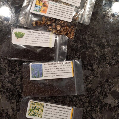 EDIBLE FLOWER MIX Seeds 16 Types: Marigold Daisy Viola Safflower ...