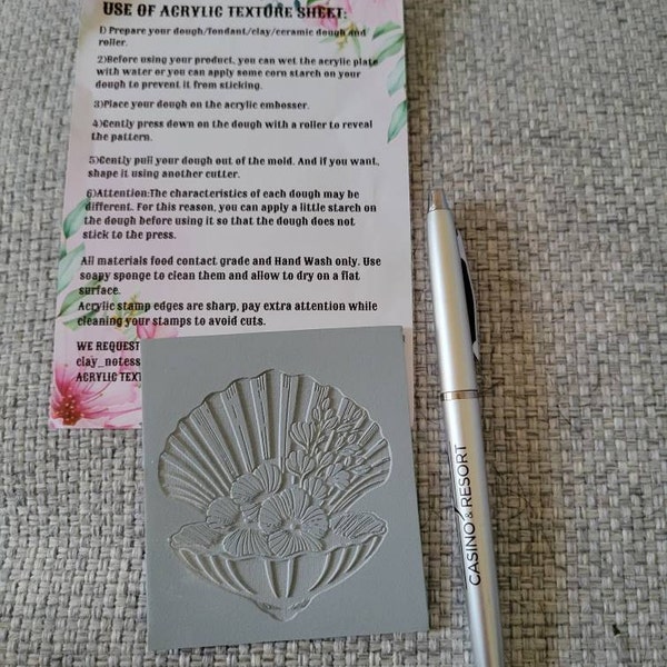 Flower Meadow Rubber Texture Matpolymer Clay Toolsearring Makinghand ...