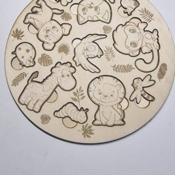 Children Puzzle Laser Cut | Children SVG Design | Laser Cut Files ...