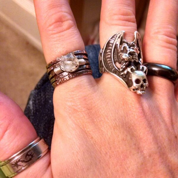 Crystal Skull Pendant Swarovski Astral Orange Wire Wrapped Copper Wire ...