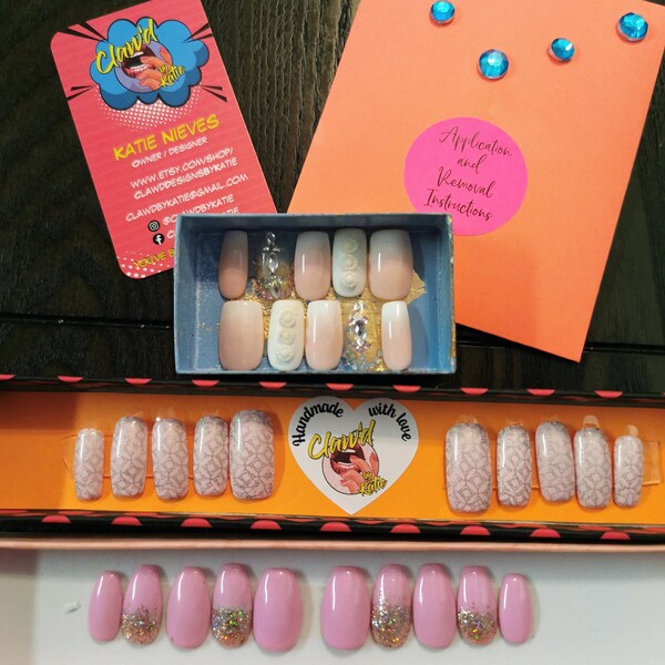 Fall Breeze Press on Nails | Coffin Shape | Stiletto Shape| Square ...