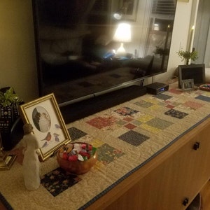 Broken Nine-patch Quilted Table Runner, 38 X 13 - Etsy