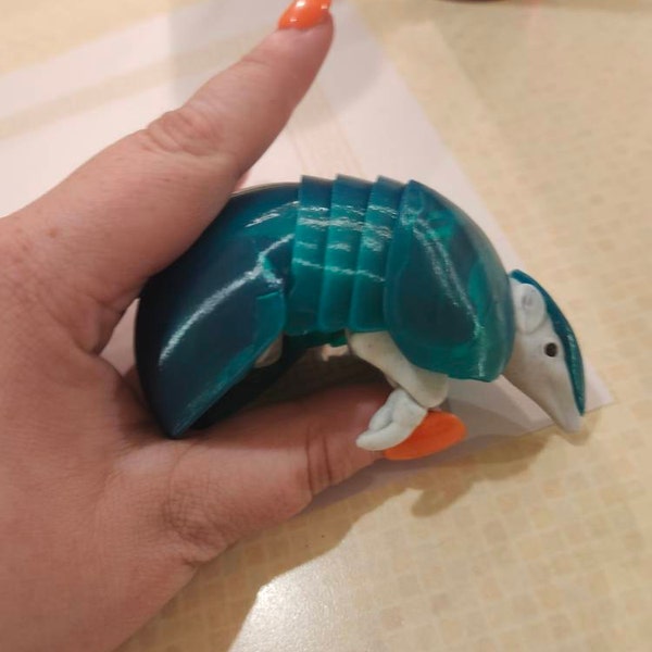 Cheerful Articulated Armadillo Fidget | Roll-up Armadillo Ball Model ...