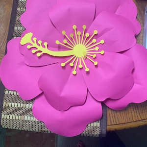 Svg Paper Flower Hibiscus Template, TROPICAL SET Hawaiian Flower,3 ...