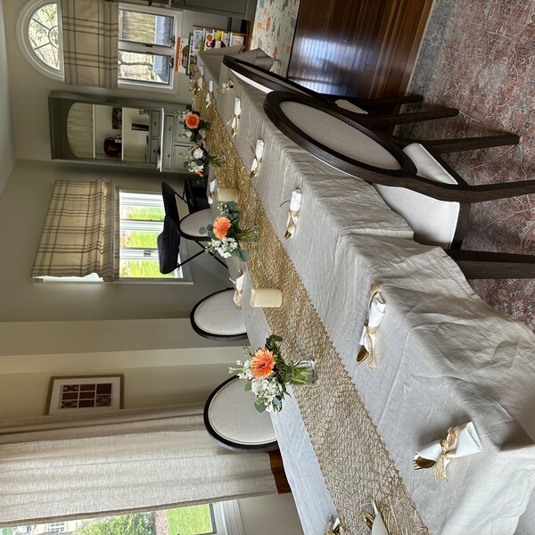 Linen Table Runner Forest Green, Custom Table Runners in Various Colors ...