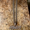 CUSTOM Your Name Letters Pendant With Stainless Steel Rope Chain,custom ...