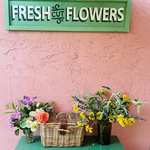 Flower Shop Sign, Fresh Flower Market, Flower Lover Gift, Farmhouse ...