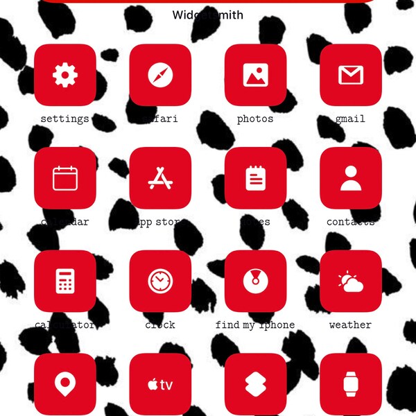 Ios Red App Icons | 230+ Bright Red Minimal Ios 14 Modern Icon Pack - Etsy