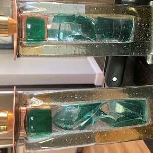 Modern Tea Chest With Fused Glass Top. Wooden Tea Box With - Etsy