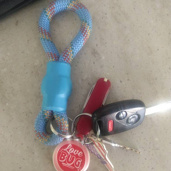 Climbing Rope Keychains / Lanyards Real Brand Name Climbing Ropes Black ...