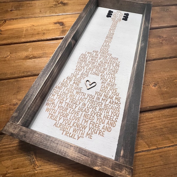 Song Lyric Guitar SVG for Cricut and Silhouette - Etsy