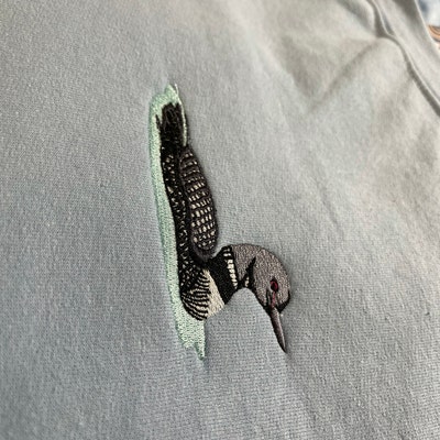 Great Northern Loon Machine Embroidery Design, Common Loon Embroidery ...