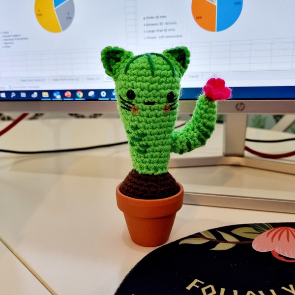 CROCHET PATTERN - Catcus the Cactus - BONUS Printer Friendly Version ...