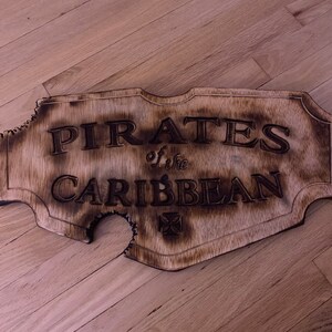 Disney Pirates of the Caribbean Ride Small Sign - Etsy