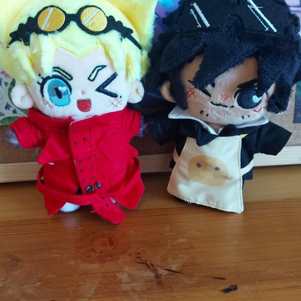 Trigun 98' Vash + Wolfwood Plush 15cm - Etsy