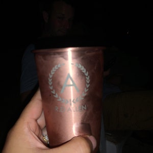Personalized Copper Stainless Steel Pint Glass Cup Custom Pint Glass ...