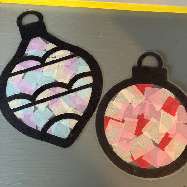 Christmas Lights Sun-catcher Craft Kit for Kids – DIY Holiday ...