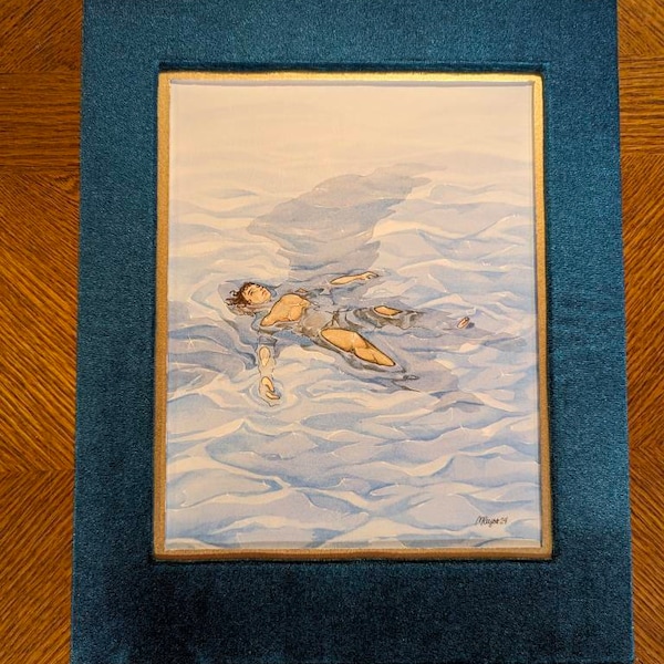 VELVET Picture Matting Hand Wrapped Double Mat Choice of Color Custom ...