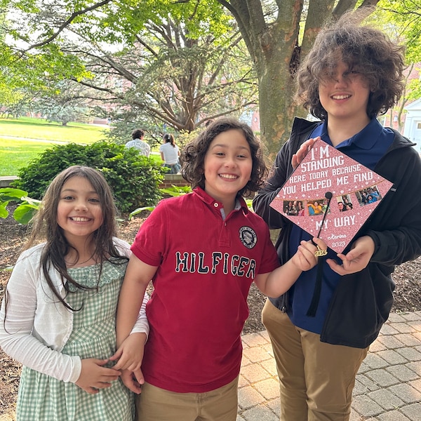 Printed Photo Upload Grad Cap Topper, Family Grad Cap Topper ...