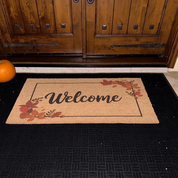 Welcome Fall Decor Doormat, Fall Season, Modern Doormat, Closing Gift ...
