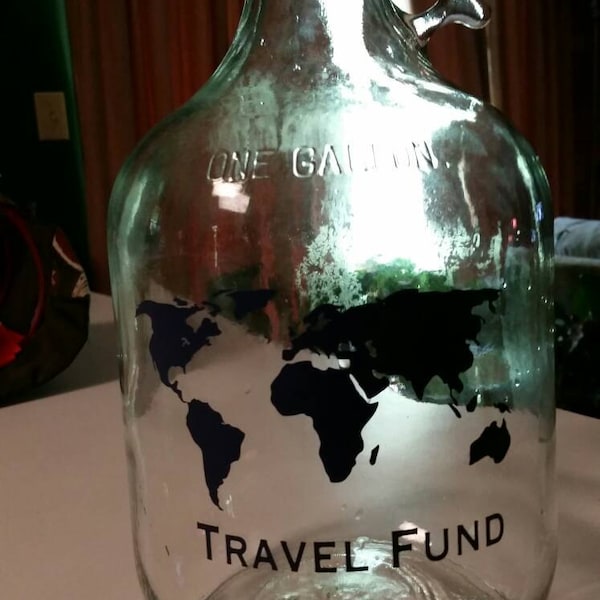 Travel Fund Decal Wall Decal Travel Wanderlust Adventure Travel Fund ...