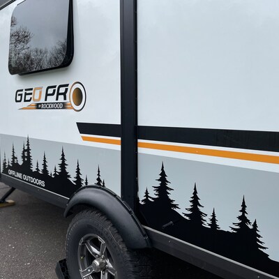 Compass and Mount Sticker, Camper Vinyl Sticker, Caravan Vinyl Decal ...