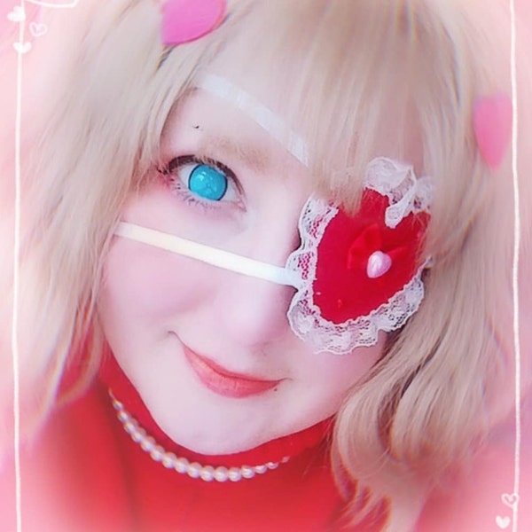Menhera Lace Eye Patch Handmade Yami Kawaii Accessories Menhera Kei ...