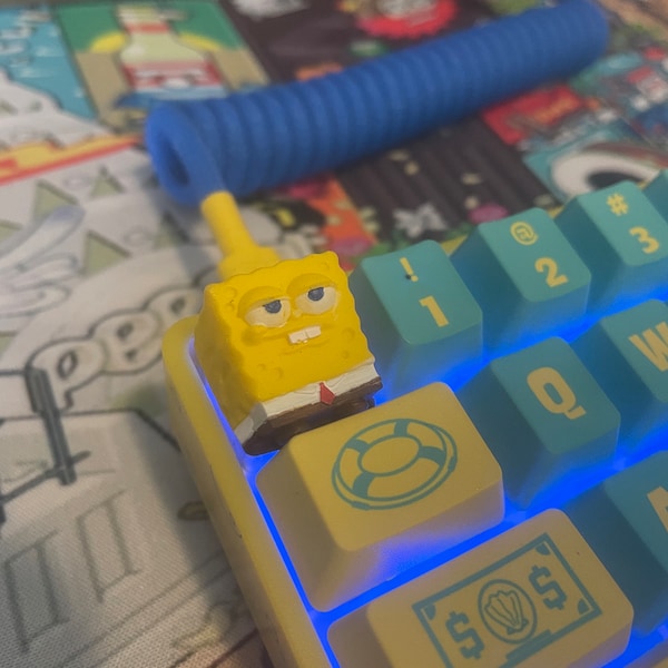 Spongebob Squarepants - Artisan Custom Cherry MX Keycap - Etsy