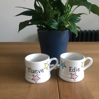 Personalised Child Dinner Set, Ceramic Plates & Bowl Set, Gift for ...