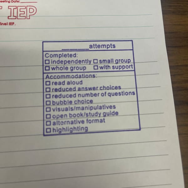 Personalized Teacher Checklist Stamp, Teacher Writing Checklist Stamp ...