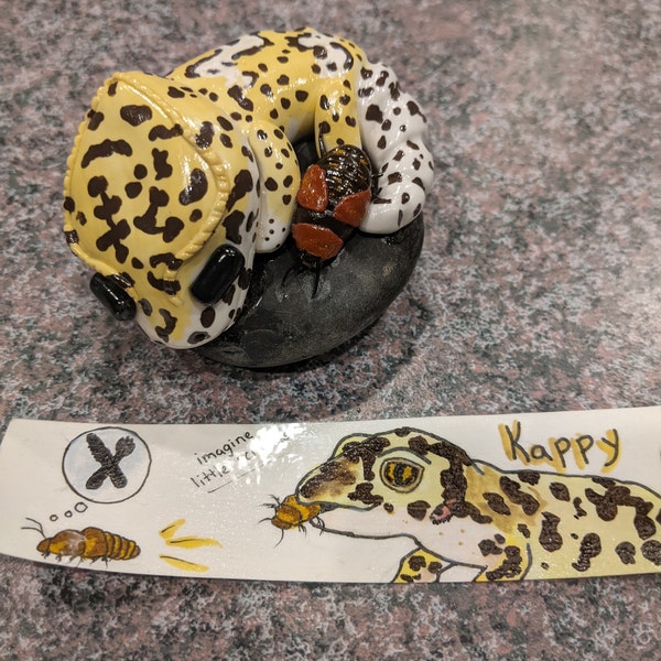 Customized Gecko Figure, Polymer Clay - Etsy