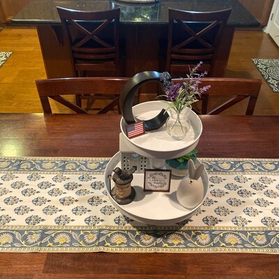 Mustard Floral 100% Cotton Round Table Cloth for Dining Table Kitchen ...