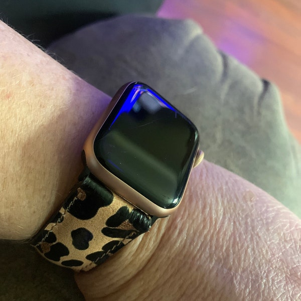 Red Leather Apple Watch Ultra/8/7/se/6/5/4/3/2/1/38mm,40mm,41mm,42mm ...