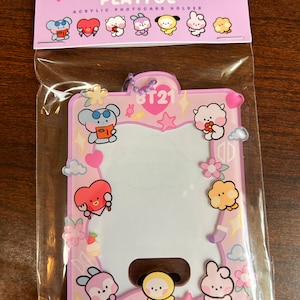 BT21 Acrylic Photocard Holder Photo Card BTS - Etsy