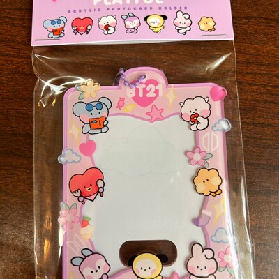 BT21 Acrylic Photocard Holder Photo Card BTS - Etsy