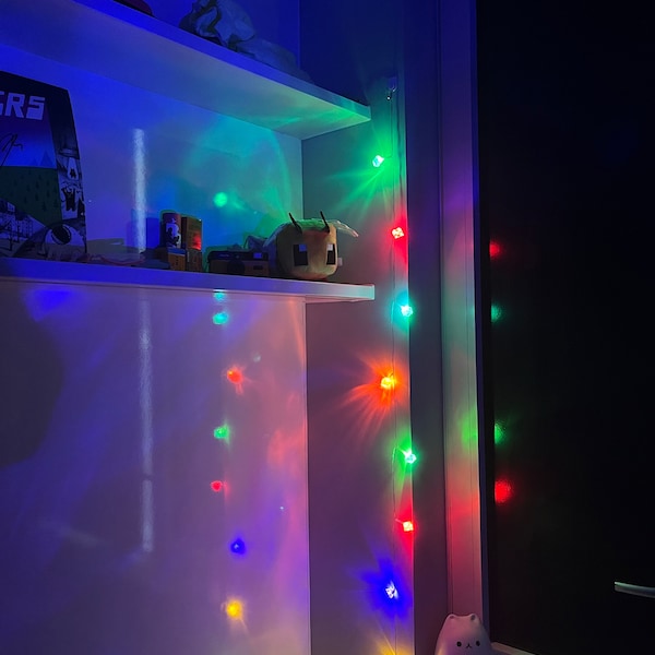 Handmade LED Dice Light Strands | Fairy Lights, DND LED String Light ...